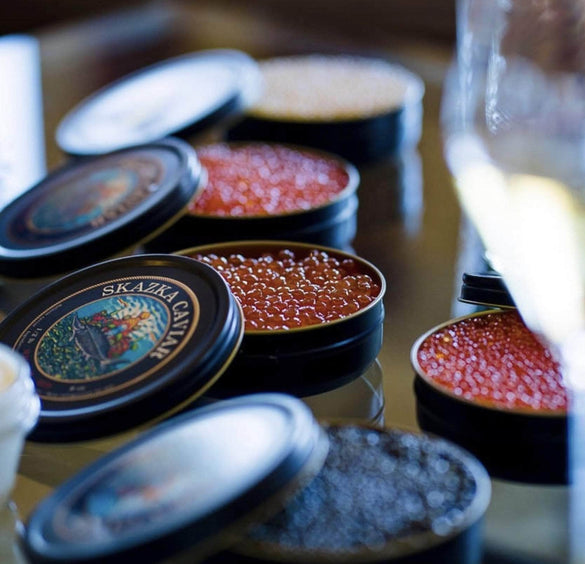 Blinis & Creme Fraiche Caviar - Caviar Skazka