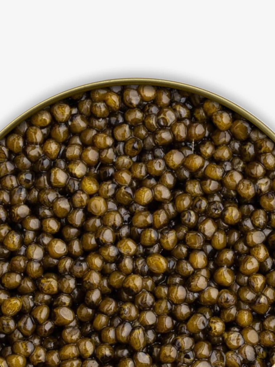 “Imperial River Beluga” Golden Kaluga Sturgeon Caviar – Caviar Skazka